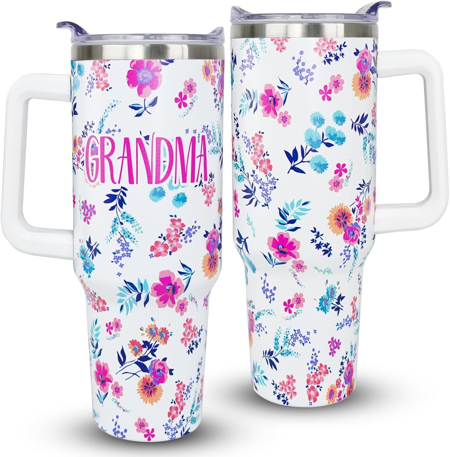 Grandma Tumbler 40oz Tumbler With Handle & Straw Lid - Grandma Gifts ...