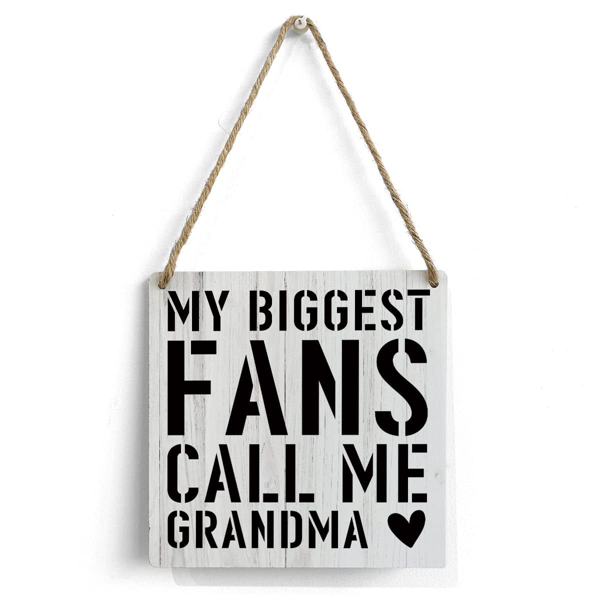 Grandma Wooden Sign Home EC36 Wall Decor 7 X 7 Inch My Biggest Fans ...