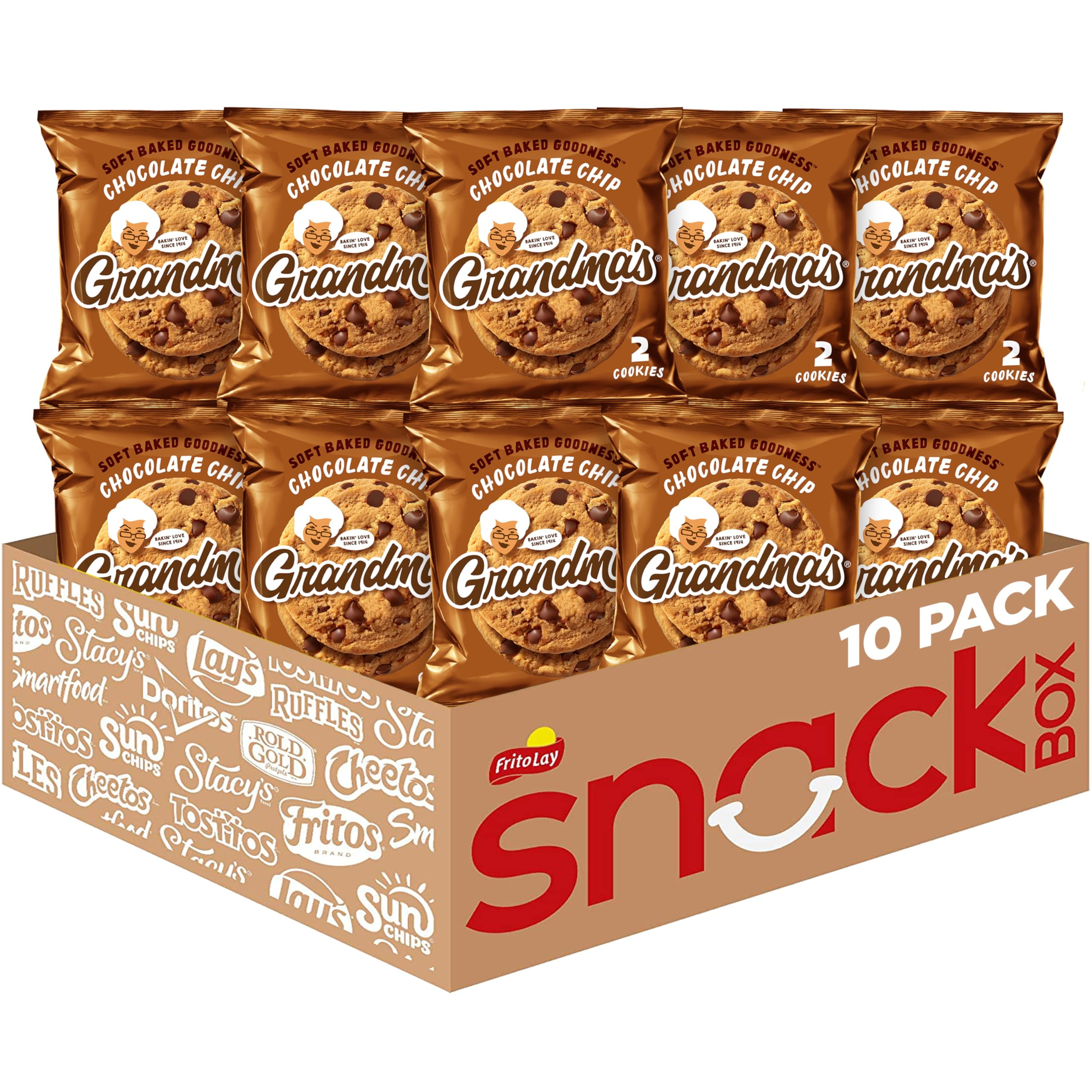 Grandma's Big Cookies, Chocolate VTF5 Chip, (10 Pack) - Walmart.com