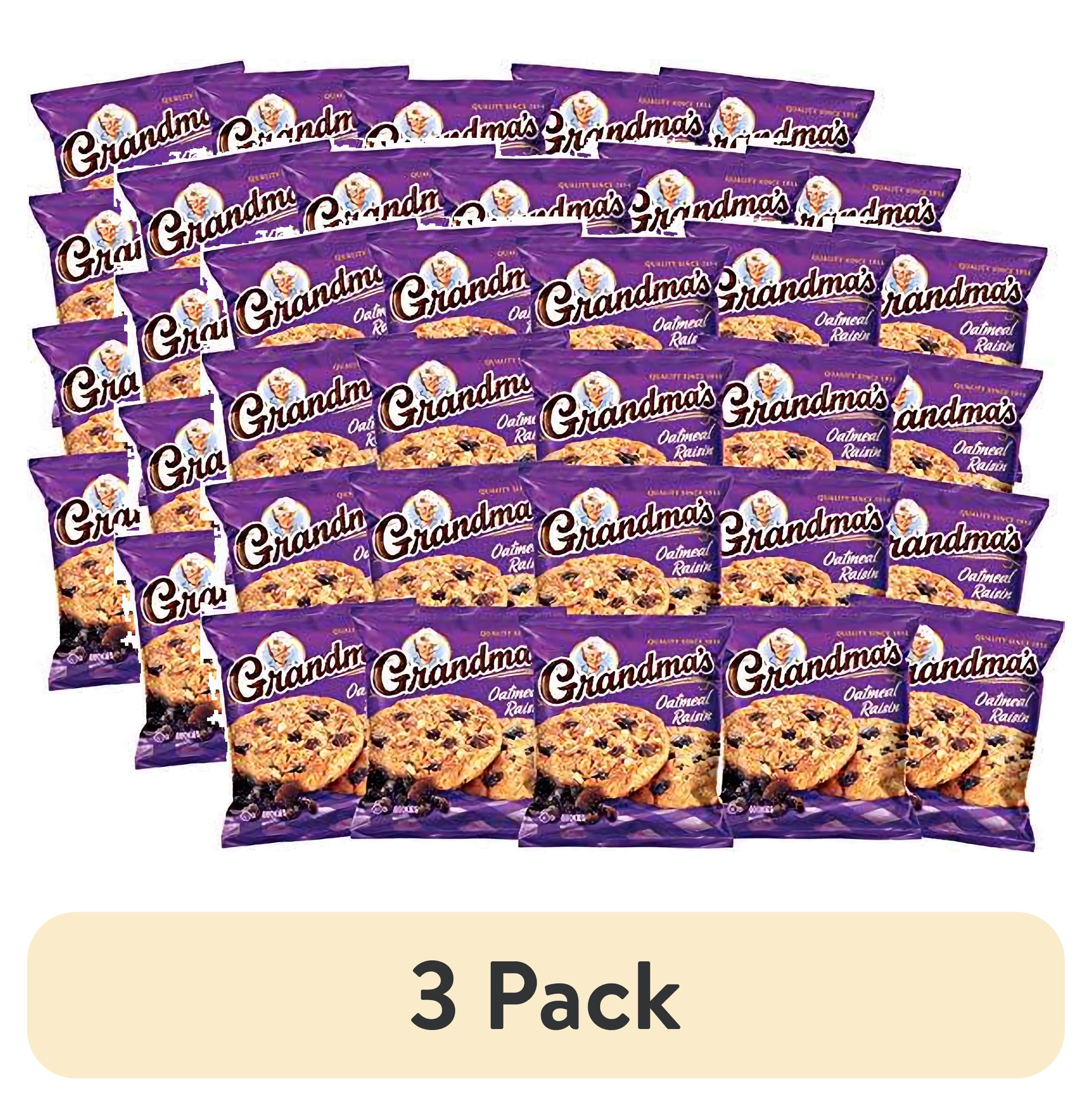 (3 pack) Grandma's Cookies Oatmeal Raisin, 20 pk - Walmart.com