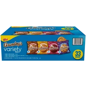 Grandma’s Cookies Variety Mix, 33-Count Individually Wrapped Snack Pack ...