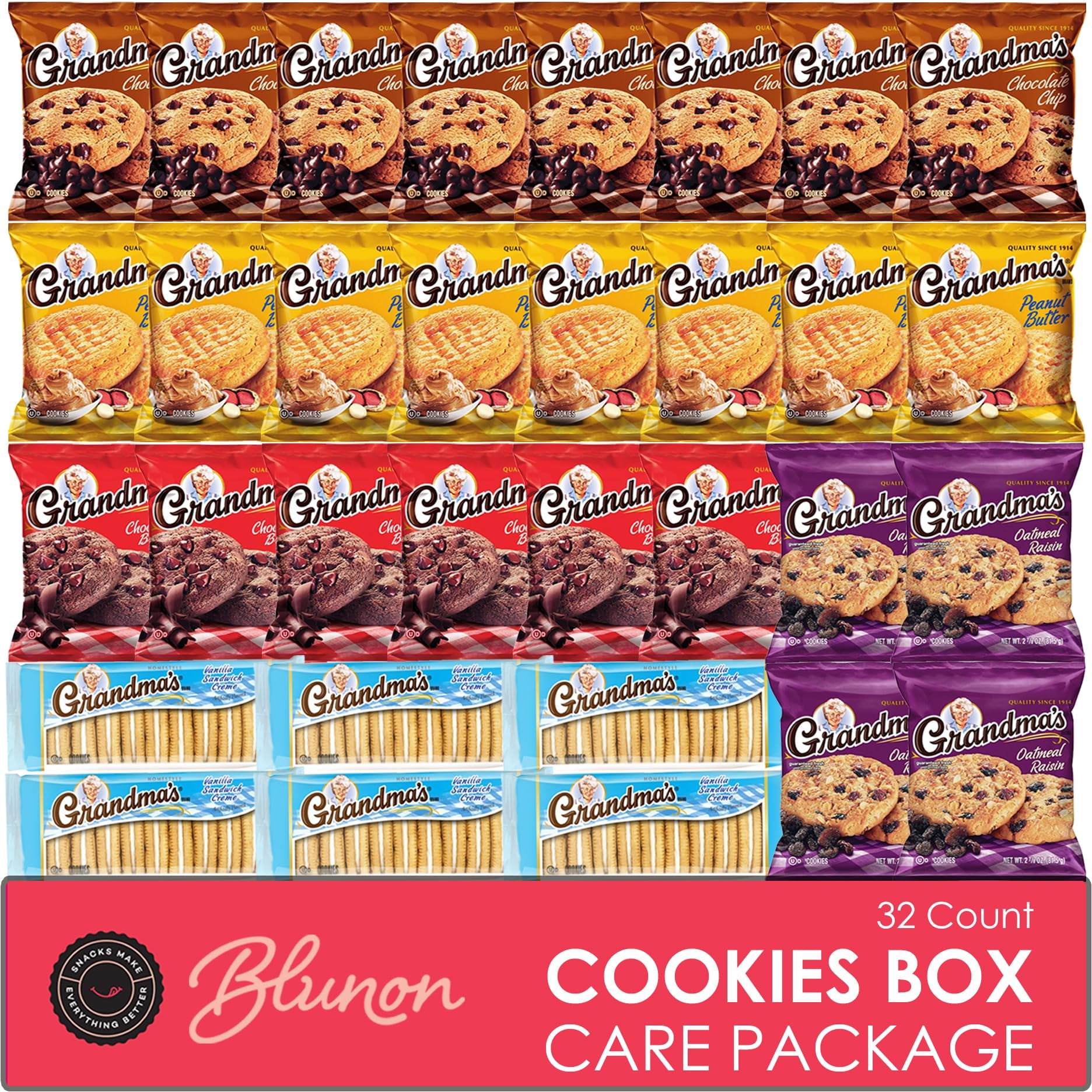 Grandma's Cookies Variety Pack IRF13 - Bulk Assortment Care Package ...