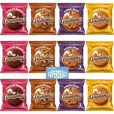 Grandma’s Assorted Cookies Variety Pack, Individually Wrapped for ...