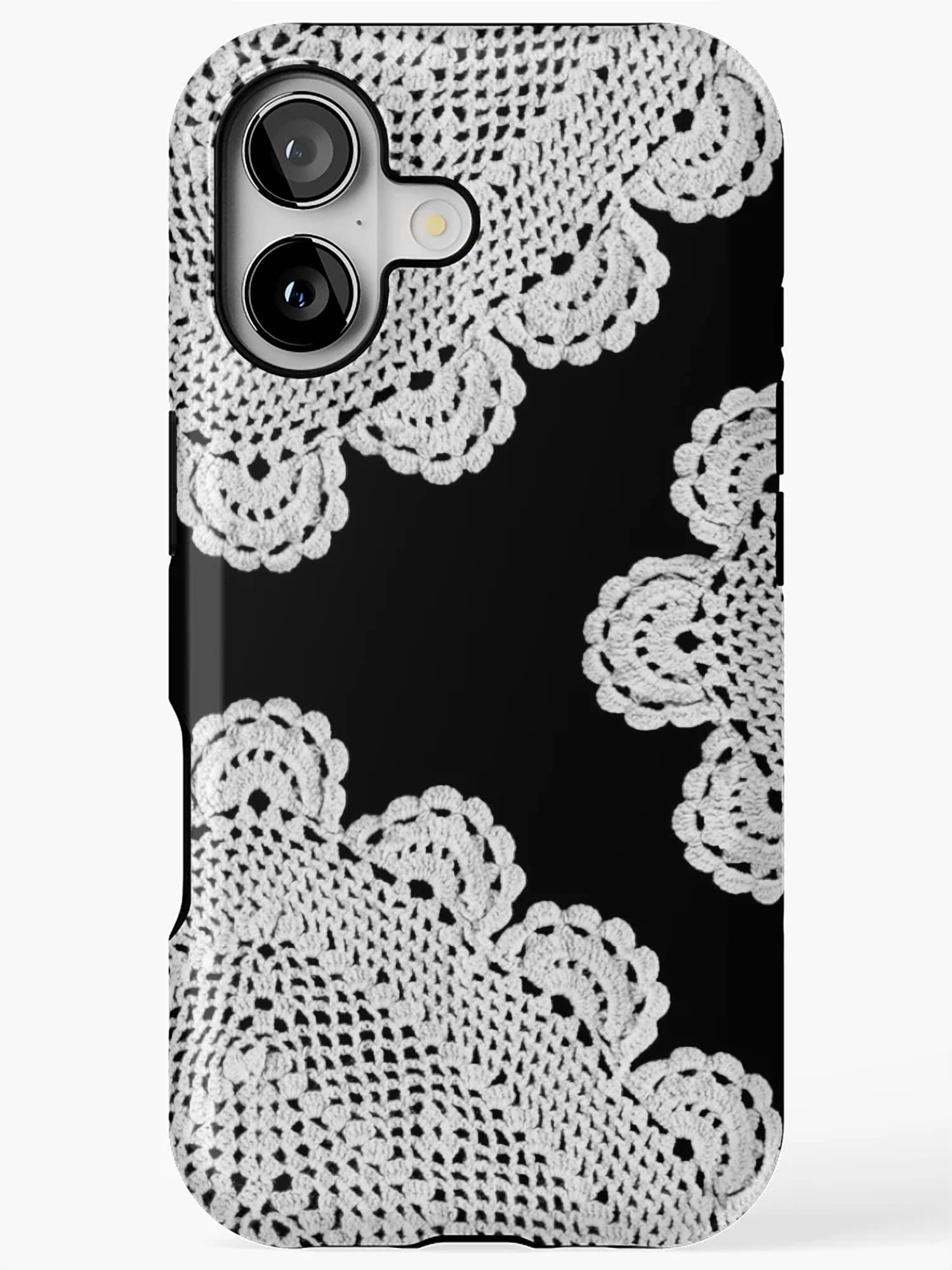 Grandma’s Doily Vintage Crochet Style iPhone Case 17 through 11 Pro Max ...