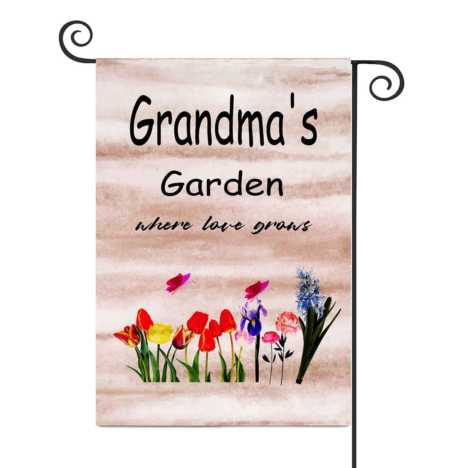 Grandma's Garden Garden Flags Decorative Outdoor Flags Simple and Light ...