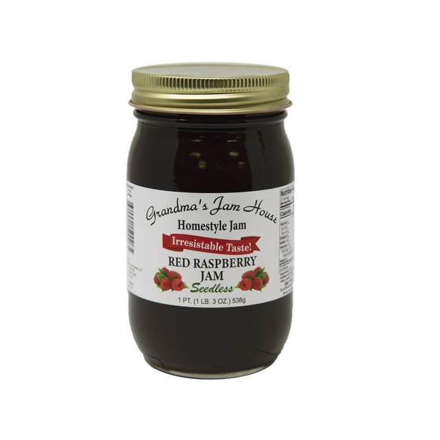 Grandma's Homestyle Seedless Red Raspberry Jam, 2-Pack 16 oz. Jars ...