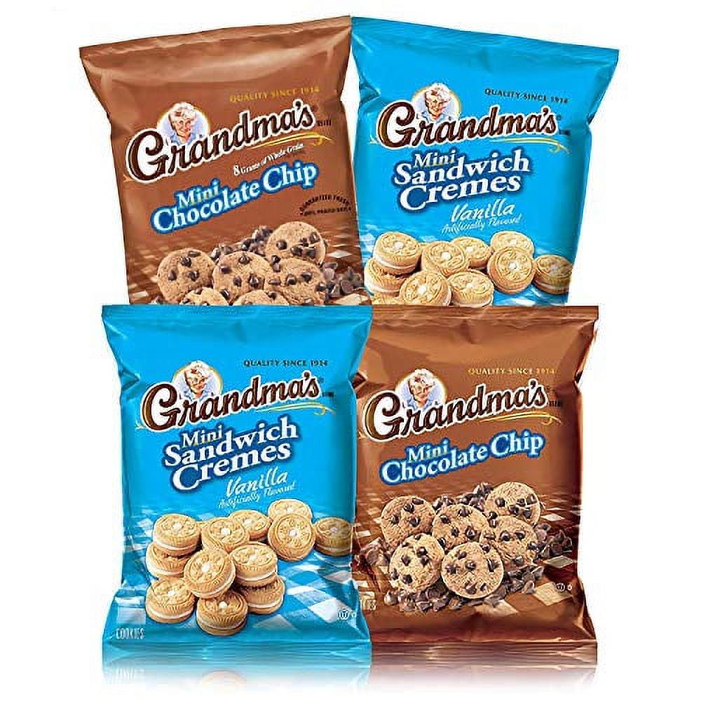 Grandma's Mini Cookies, 2 Flavor Variety Pack of 30 Grandma's Mini ...