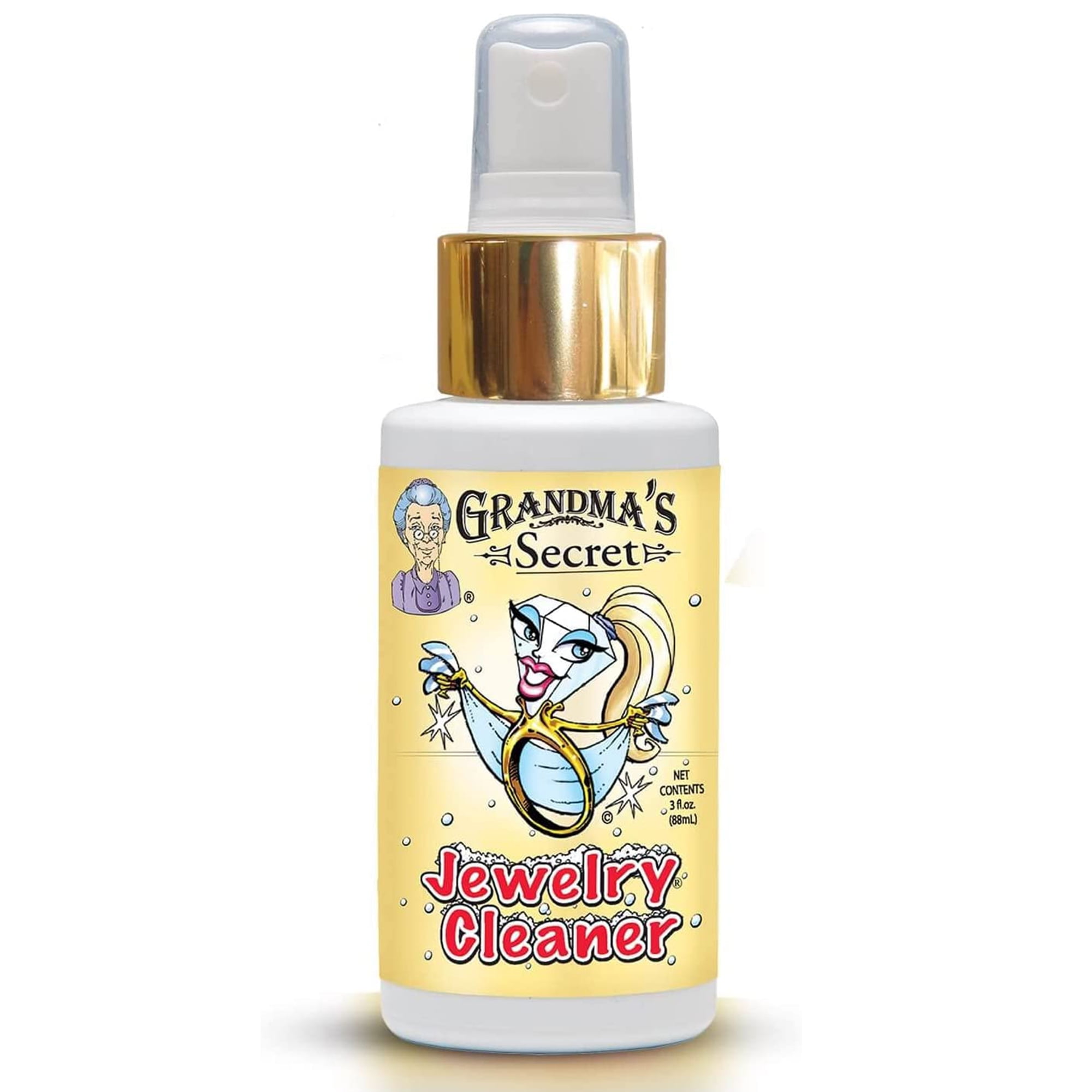 Grandma’s Secret Jewelry Cleaner Spray Gold Silver Cleaning Solution ...