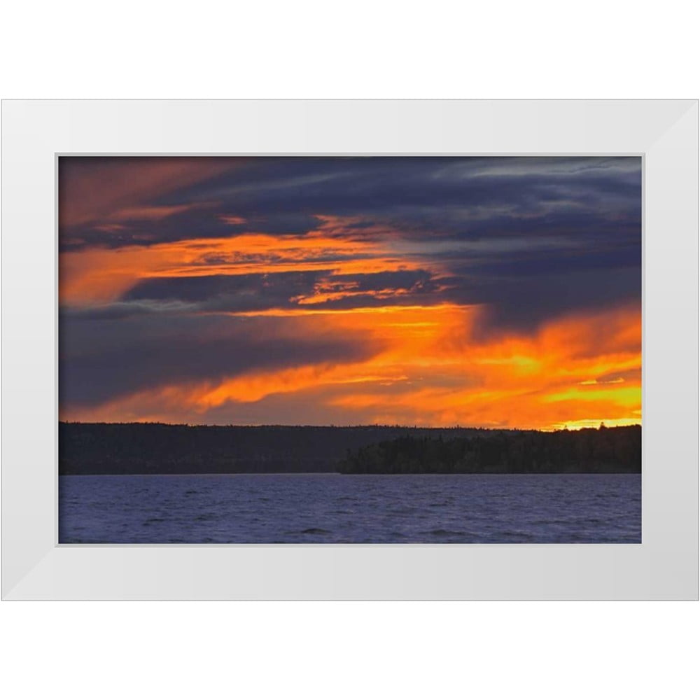 Grandmaison, Mike 32x23 White Modern Wood Framed Museum Art Print ...