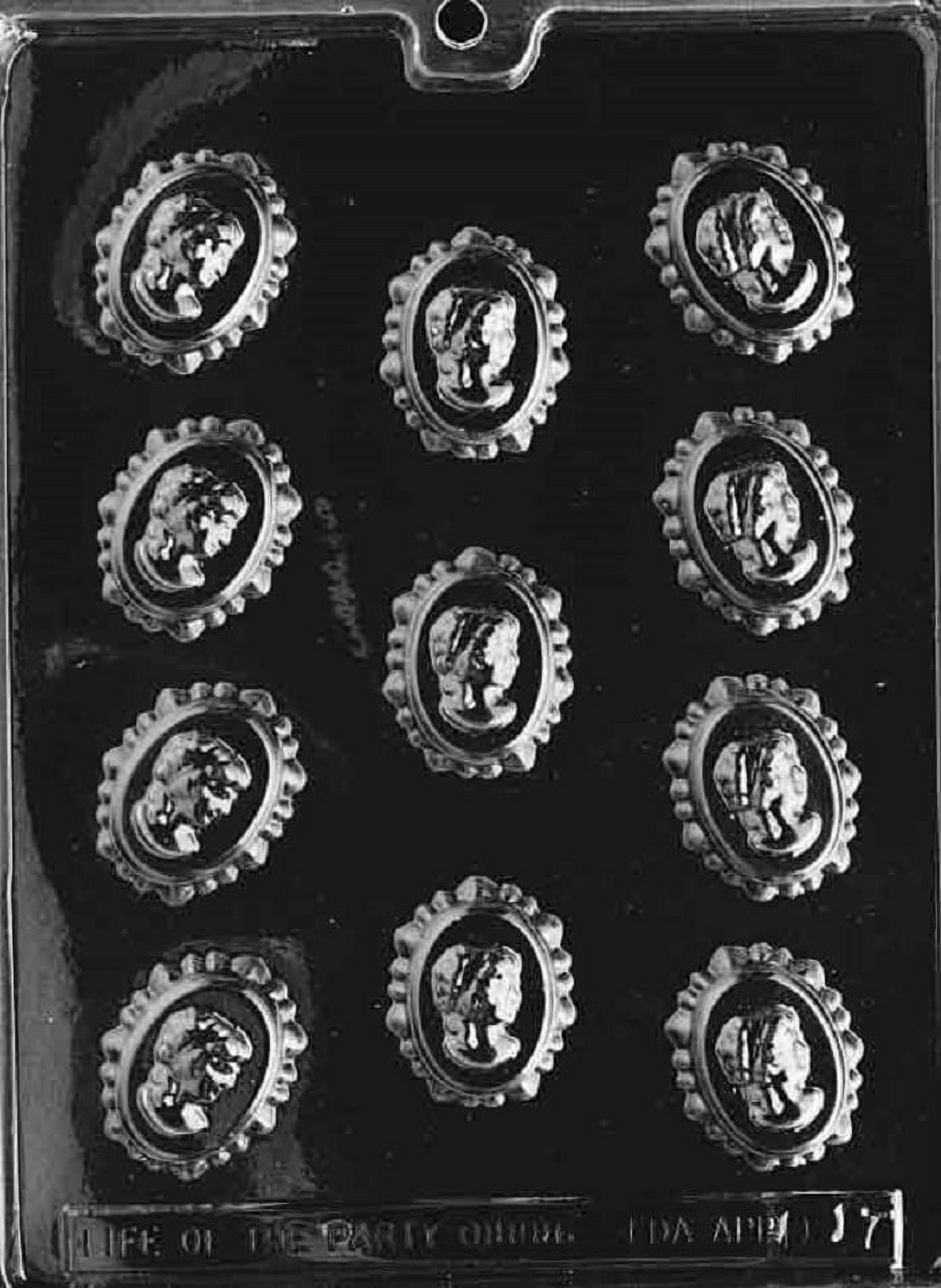Grandmama's Goodies D017 Cameo in Lace Chocolate Candy Soap Mold with ...