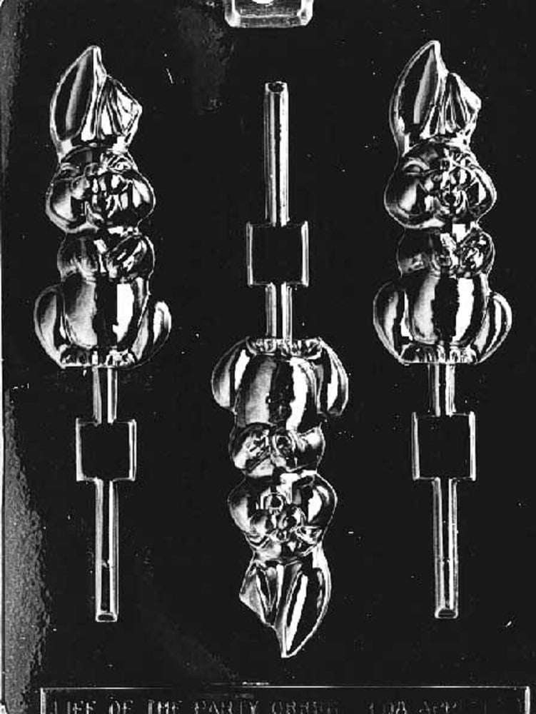 Grandmama's Goodies E110 Floppy Eared Easter Bunny Lollipop Chocolate ...