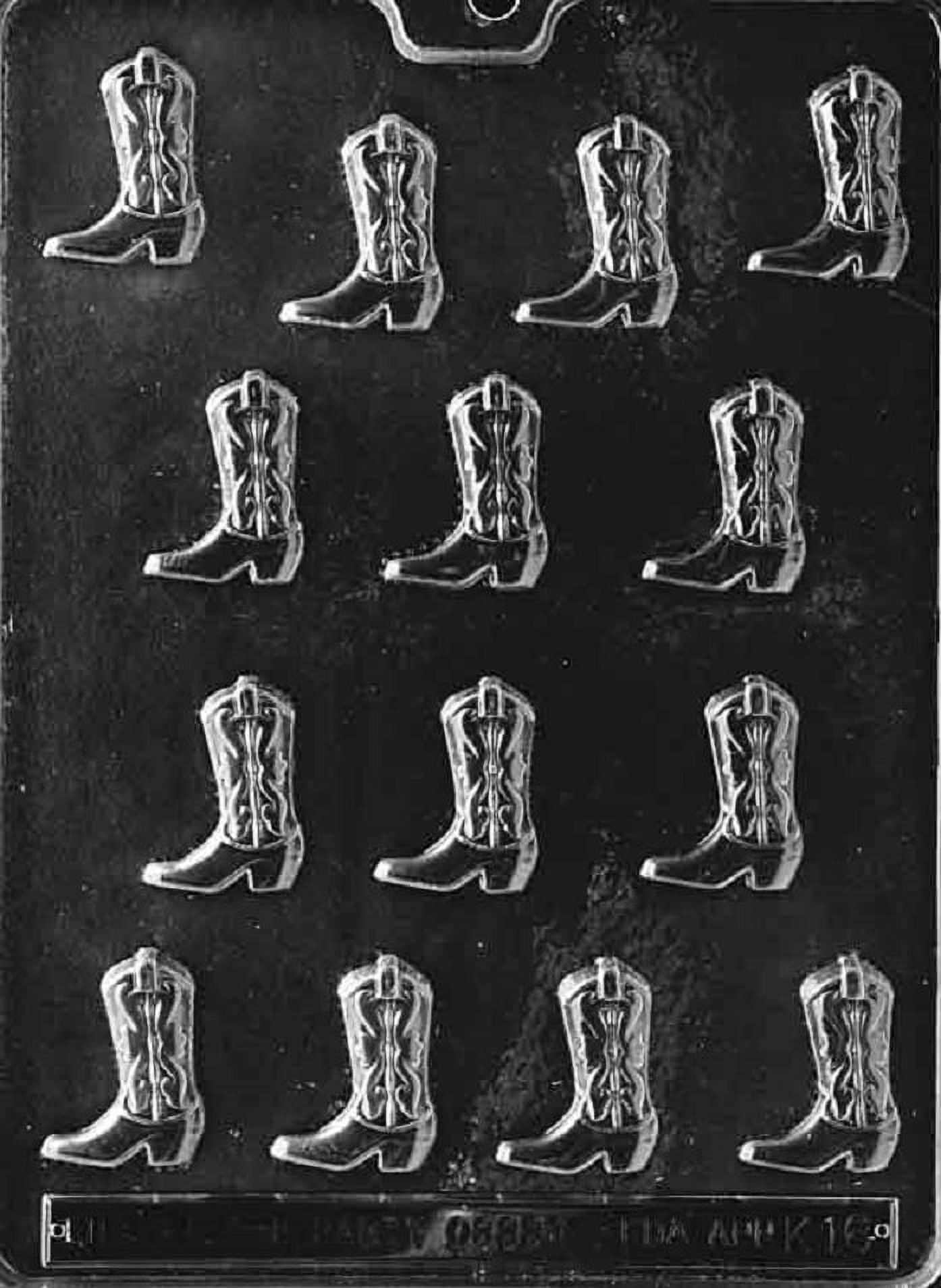 Grandmama's Goodies K016 Cowboy Boot Chocolate Candy Soap Mold with ...