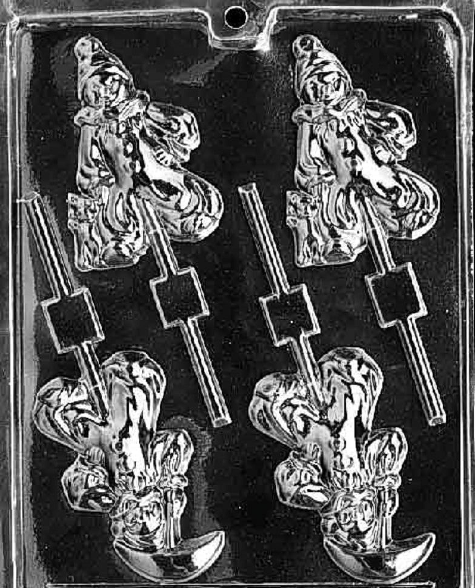 Grandmama's Goodies K047 Clown Lollipop Chocolate Candy Soap Mold with ...