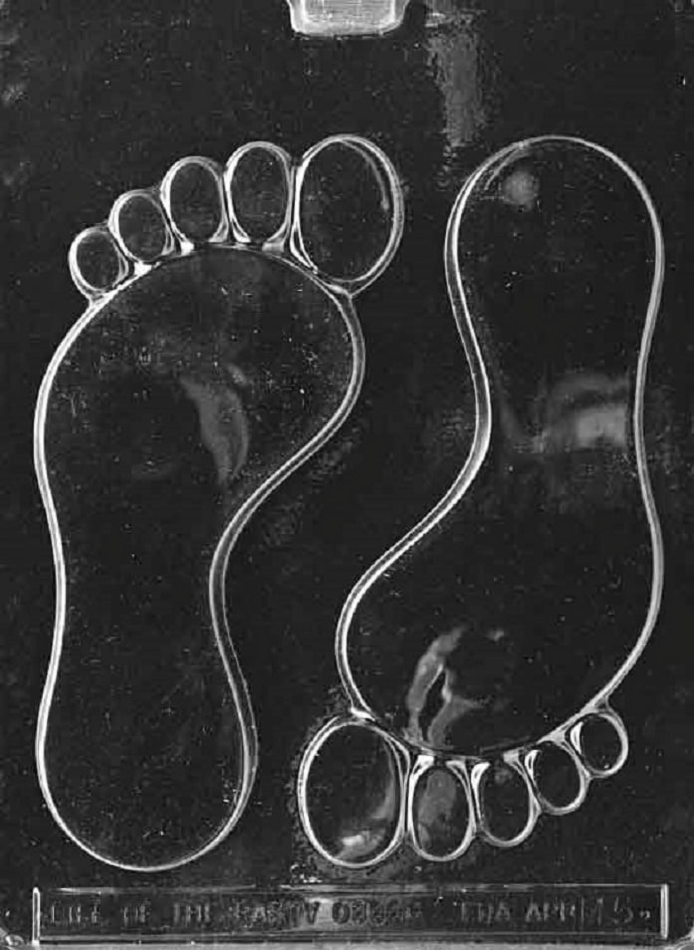 Grandmama's Goodies M005 Big Foot Feet Chocolate Candy Soap Mold with ...