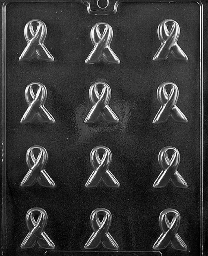 Grandmama's Goodies Breast Cancer Awareness Ribbon Mold, Chocolate ...