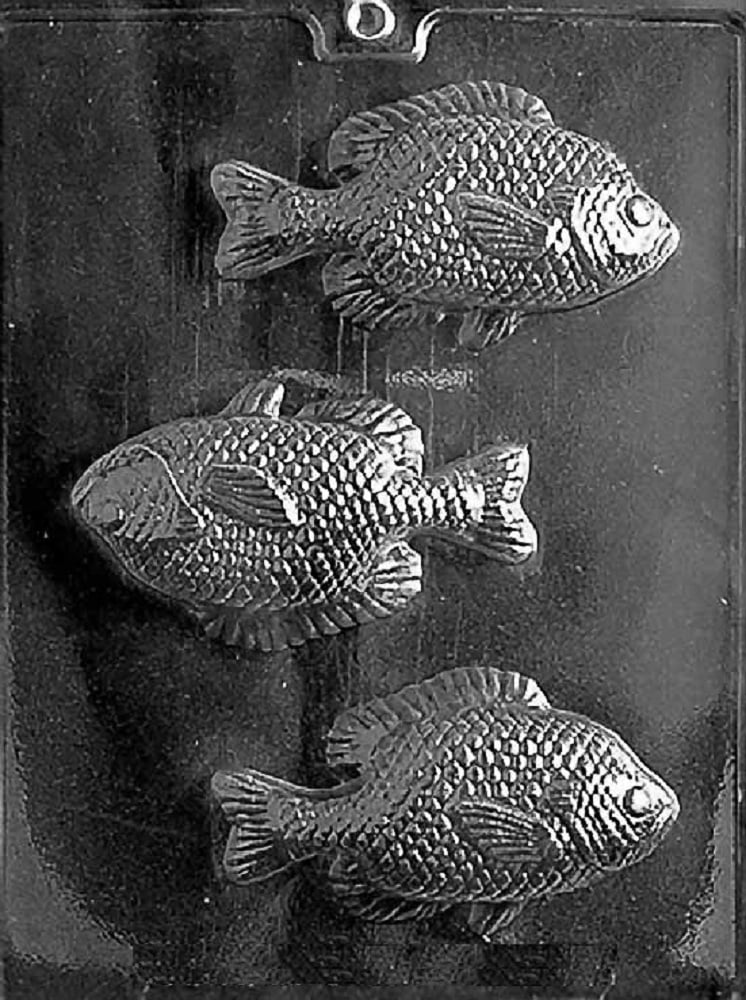Grandmama's Goodies N051 Large Fish Mold Chocolate Candy Soap Mold with ...