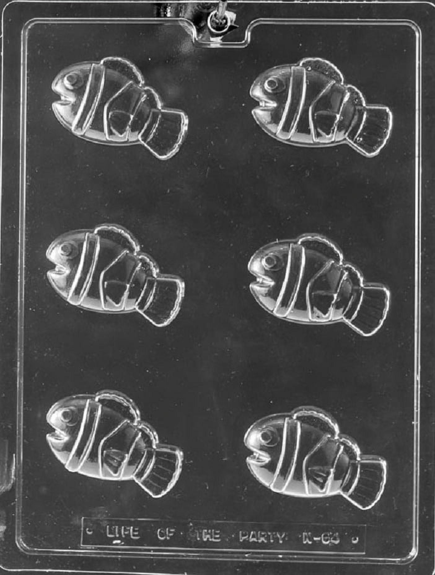 Grandmama's Goodies N064 Striped Clown Fish Chocolate Candy Soap Mold ...