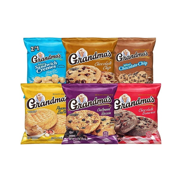 Grandmas Cookies Variety Pack of 30 - Walmart.com