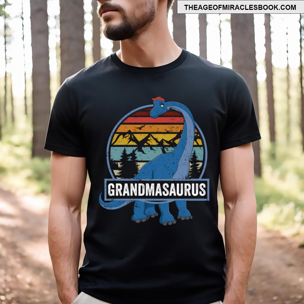 Grandmasaurus Dinosaur Grandma Saurus Family T-shirt - Walmart.com
