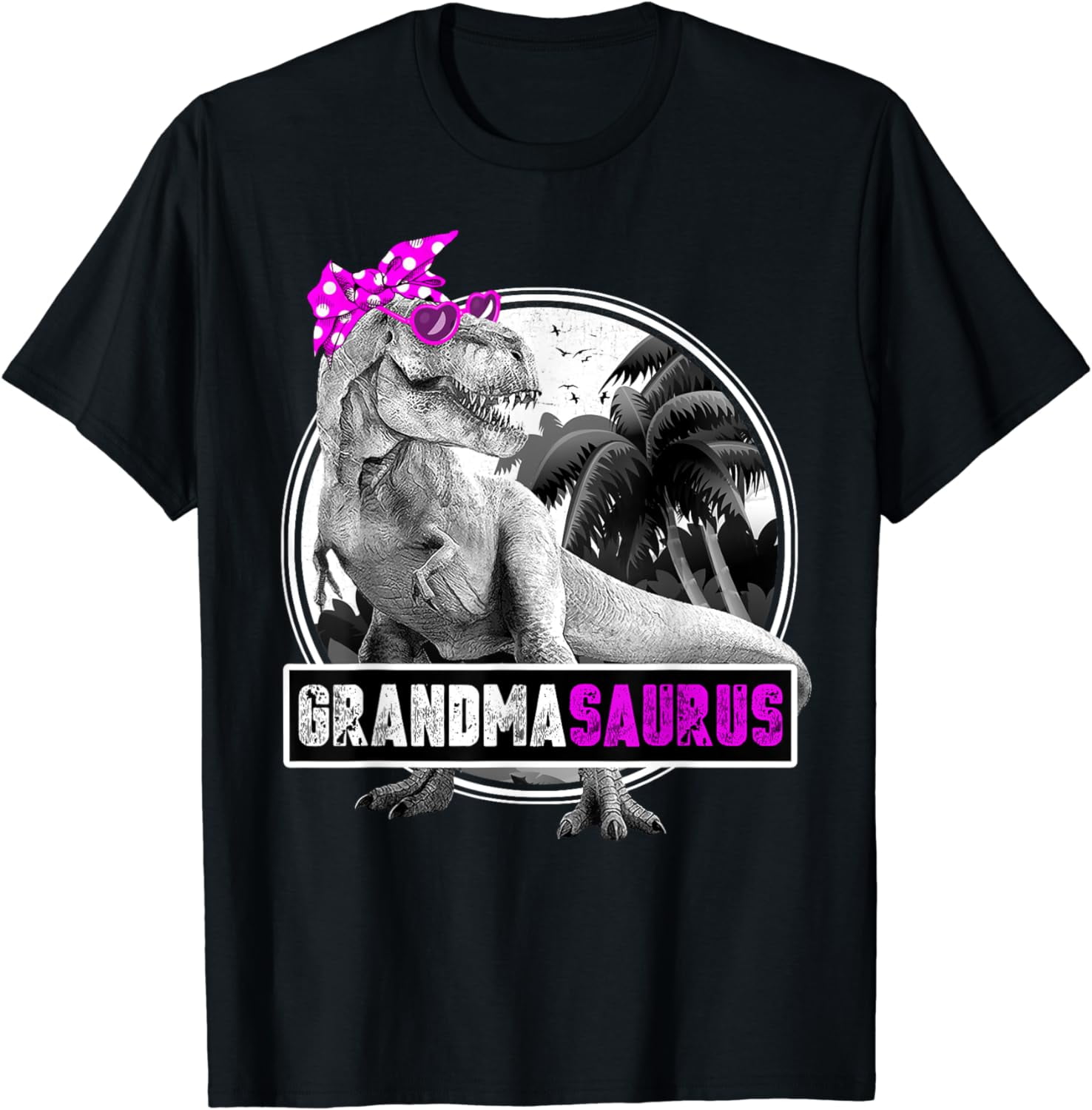 Grandmasaurus Shirt Funny Grandma Saurus T-Rex Dinosaur T-Shirt ...