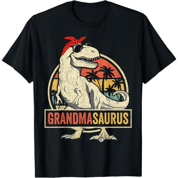 Grandmasaurus T Rex Dinosaur Grandma Saurus Family Matching T-Shirt ...