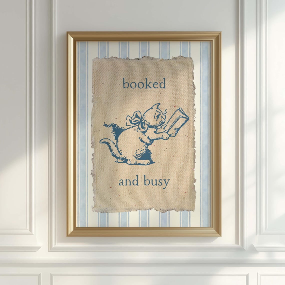 Grandmillennial Book Art, Reading Posters, Classroom Wall Art, Booked ...