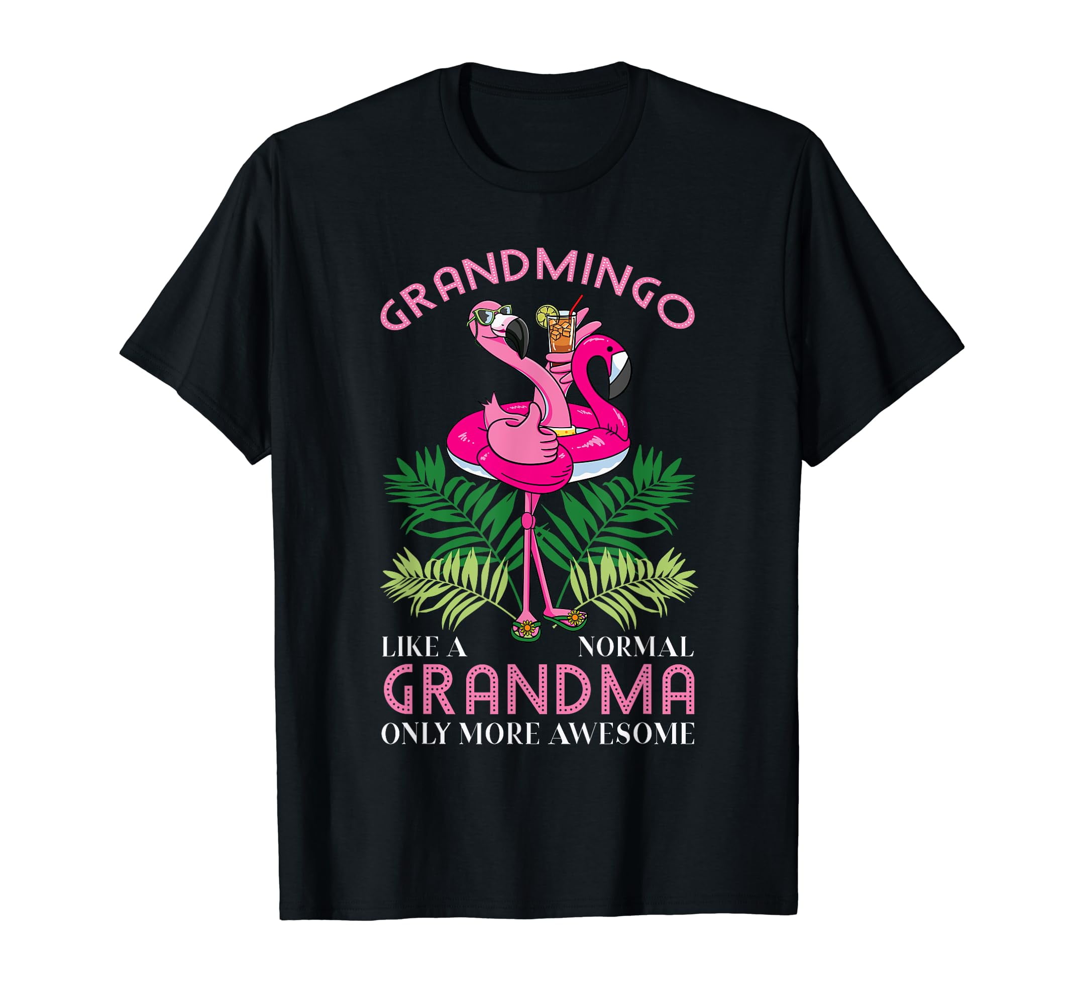 Grandmingo Grandmother Flamingo Lover Gramma Grandma Granny T-Shirt - Walmart.com