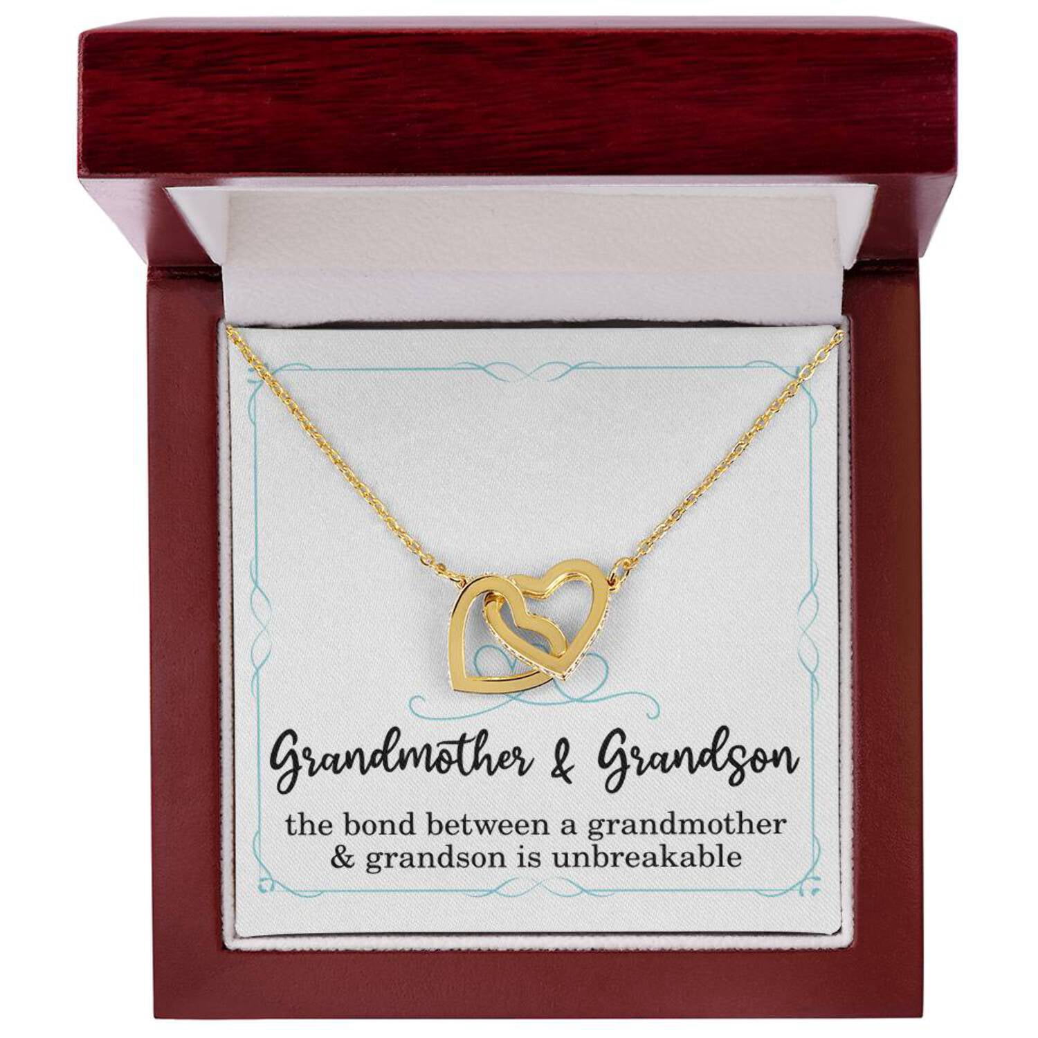 Grandmother Christmas Gift from Grandson Grandmother Necklace The Bond ...