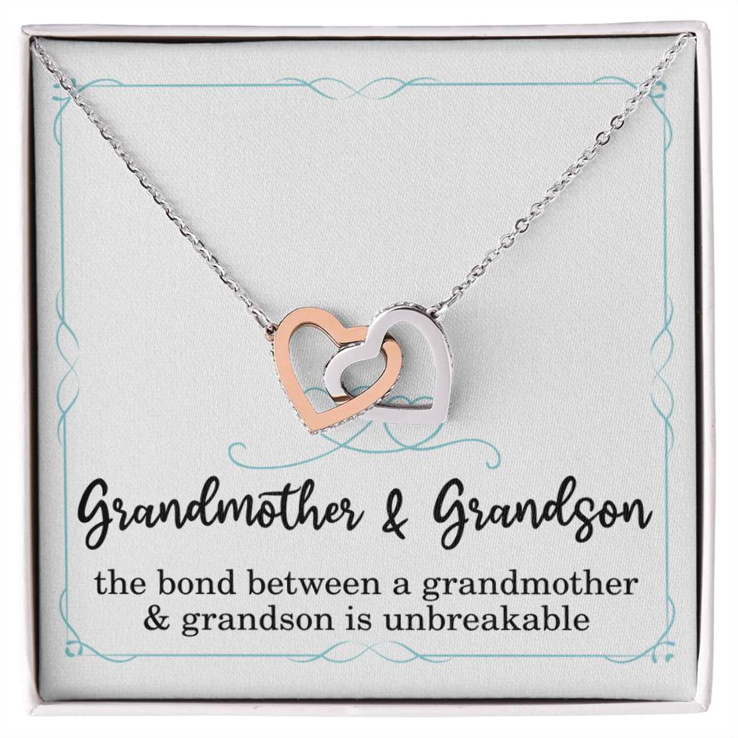 Grandmother Christmas Gift from Grandson Grandmother Necklace The Bond ...