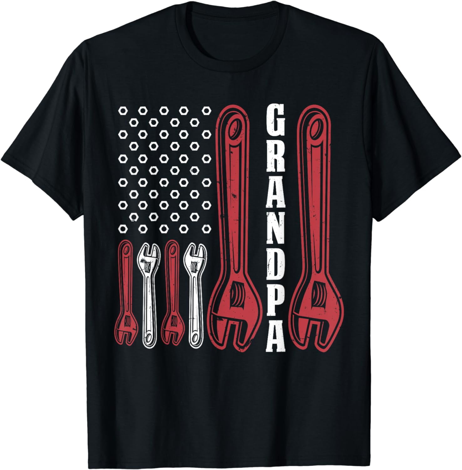 Grandpa American Flag Handyman Tools T-Shirt - Walmart.com