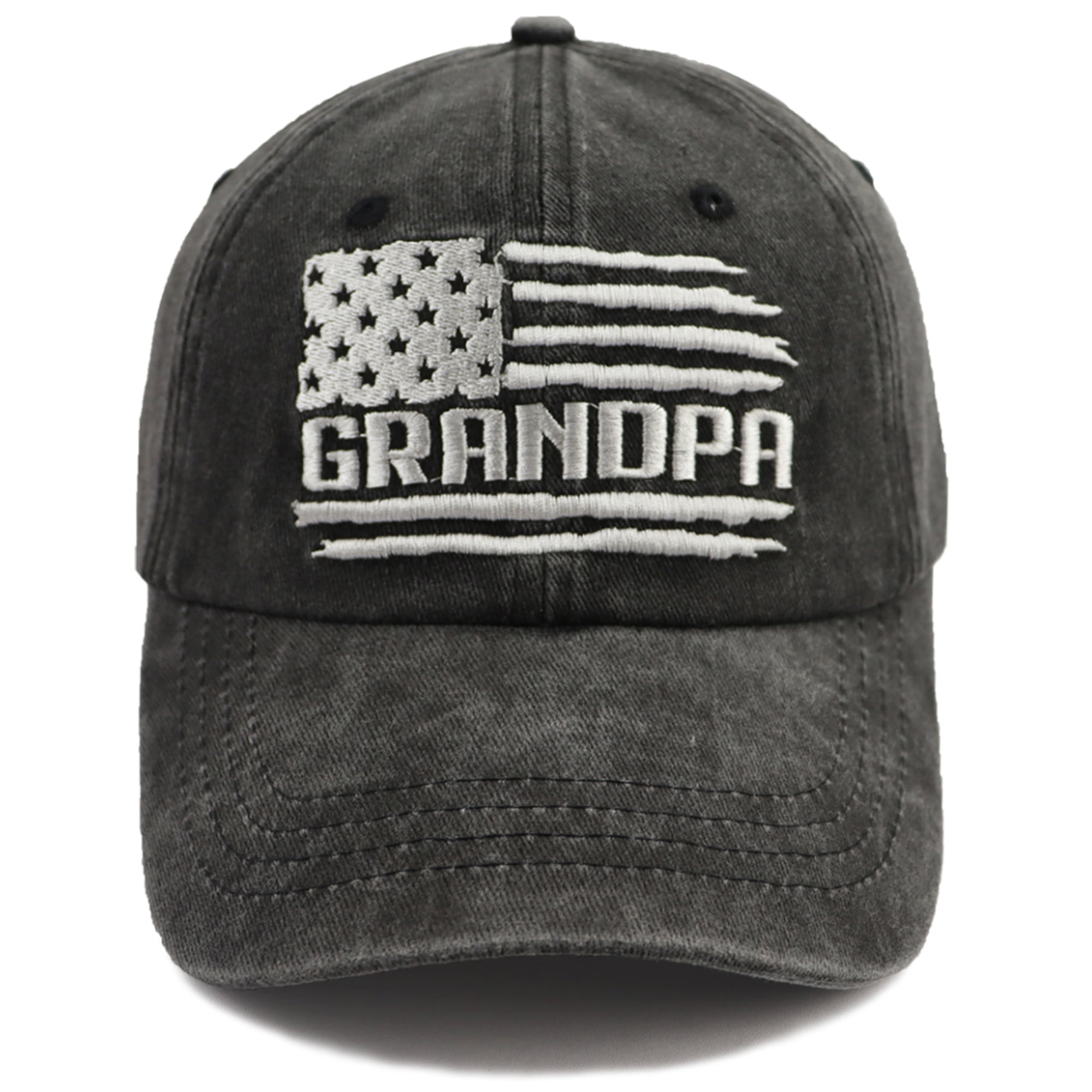Grandpa American Flag Hats for Men, Best Dad Birthday Gifts for ...