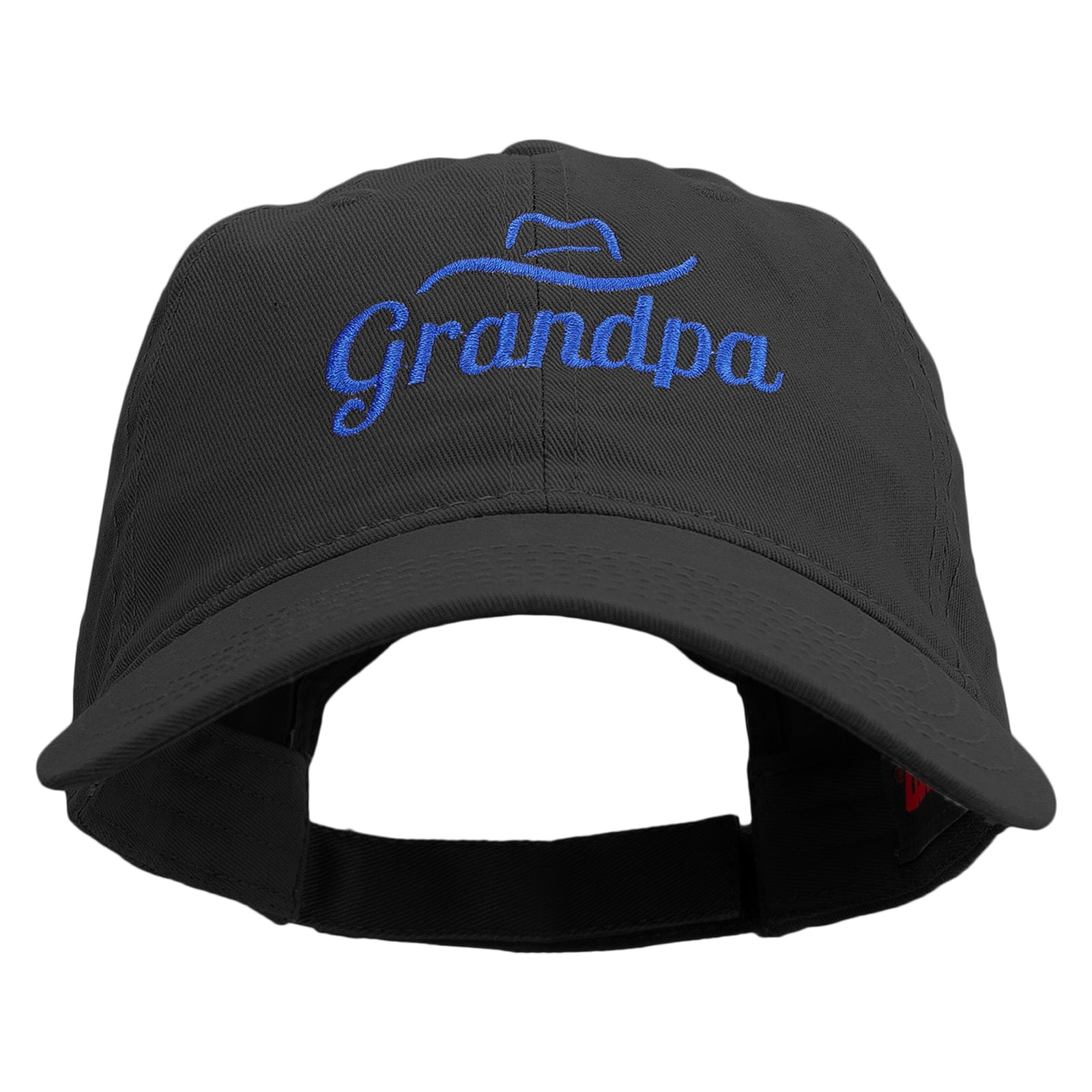 Grandpa Embroidered Deluxe Washed Twill Cap - Black OSFM - Walmart.com