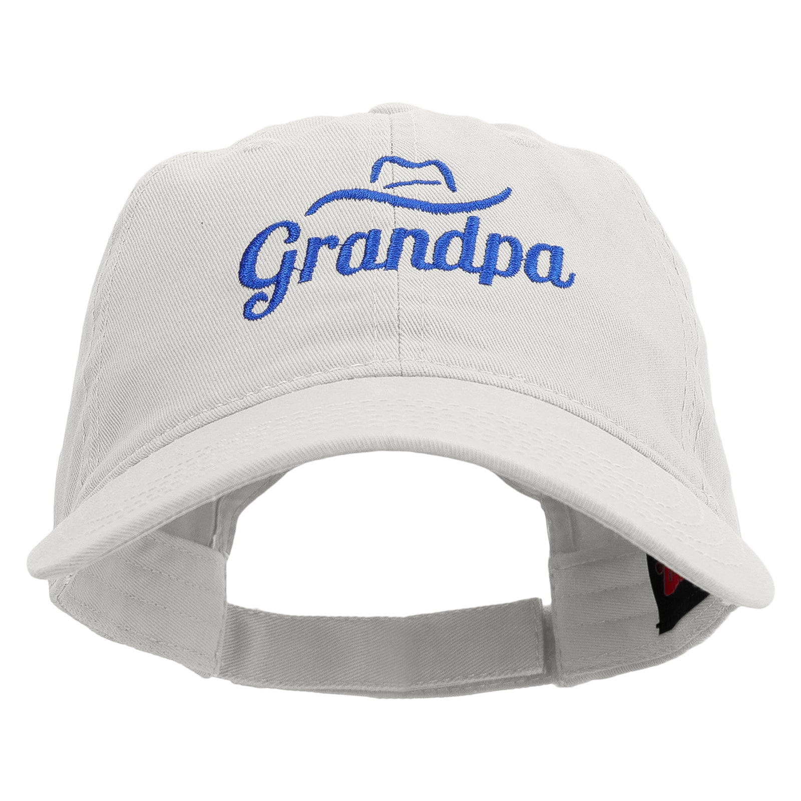 Grandpa Embroidered Deluxe Washed Twill Cap - White OSFM - Walmart.com