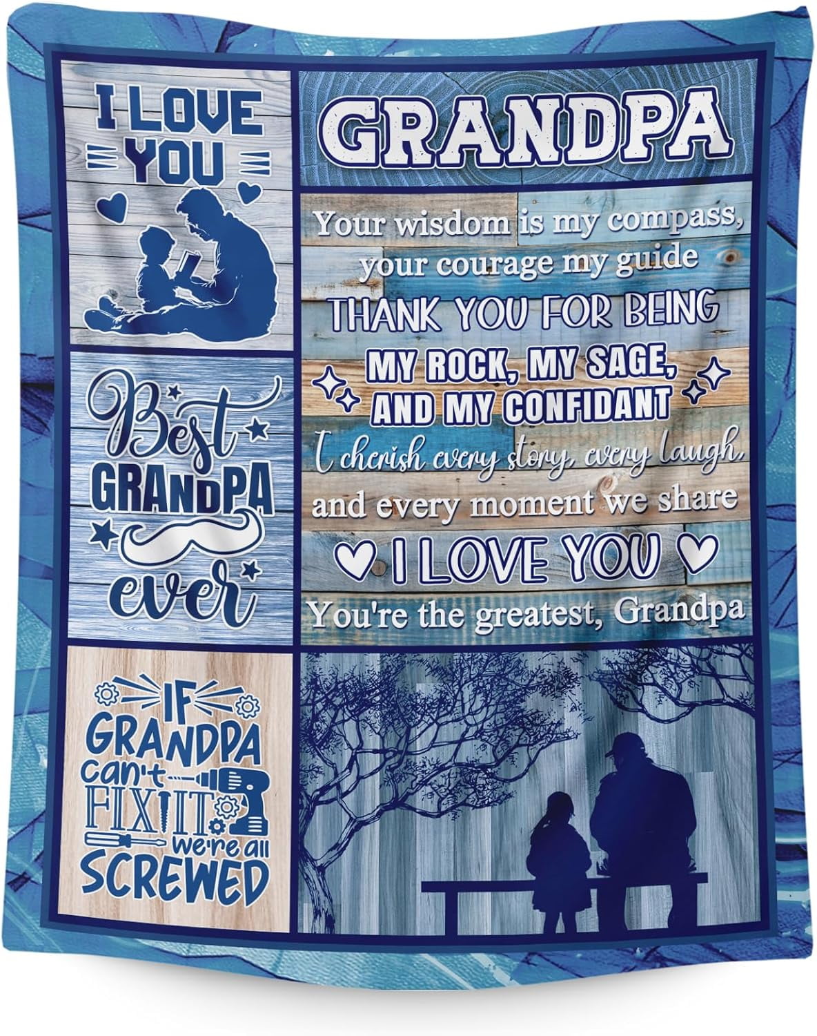 Grandpa Gift for Birthday, Papa Gift from Grandchildren, Grandpa ...
