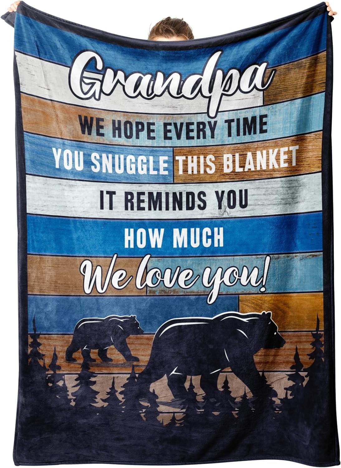 Grandpa Gifts, Fathers Day Present for Grandpa, Grandpa Blanket ...