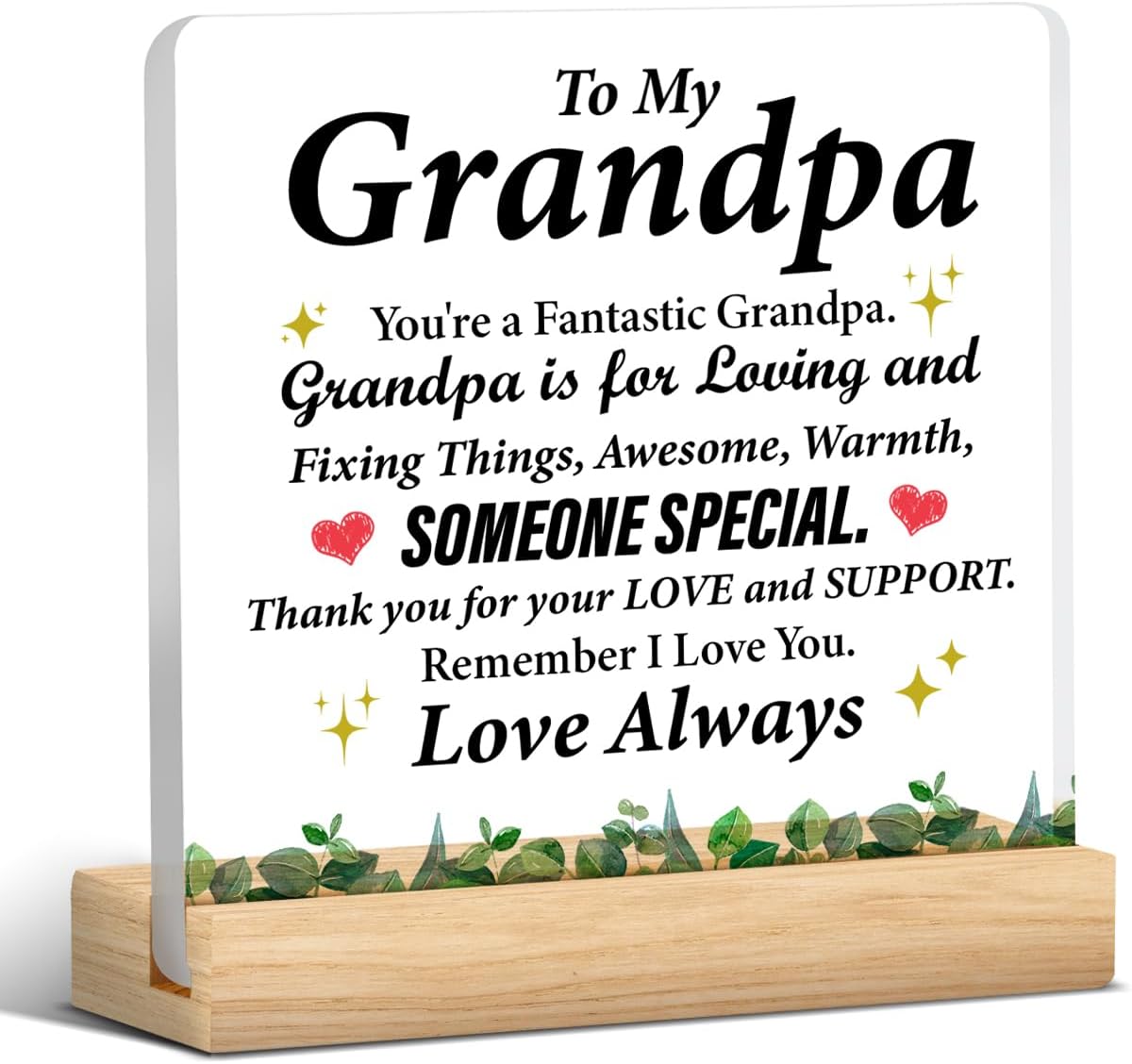 Grandpa Gifts From Granddaughter Grandson, Grandpa Appreciation Gifts ...