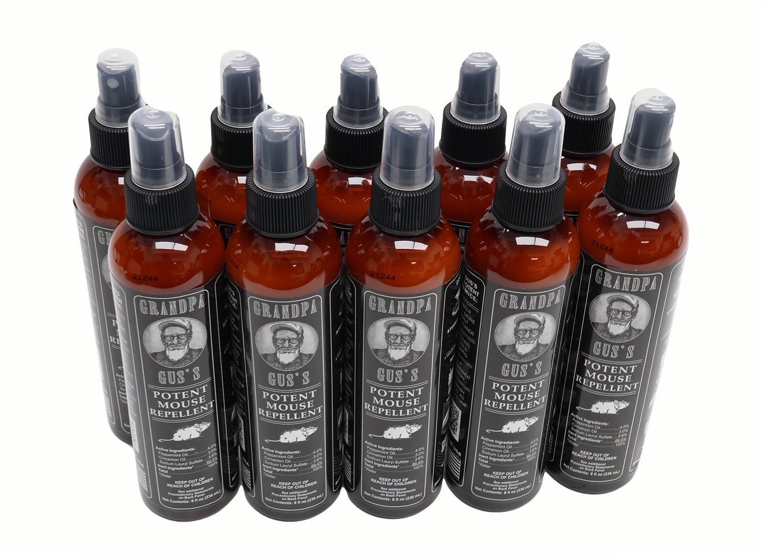 Grandpa Gus's (10 PACK) Rodent 8 oz Bottle Spray - A-B1GSB8A15,10 ...