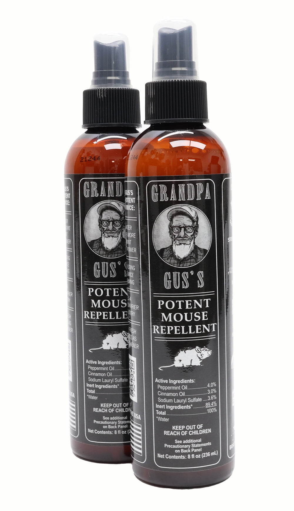 Grandpa Gus's (2 PACK) Rodent 8 oz Bottle Spray - A-B1GSB8A15,2 ...