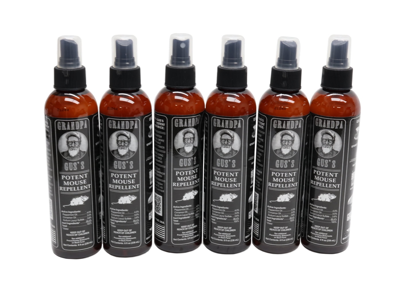 Grandpa Gus's (6 PACK) Rodent 8 oz Bottle Spray - A-B1GSB8A15,6 ...
