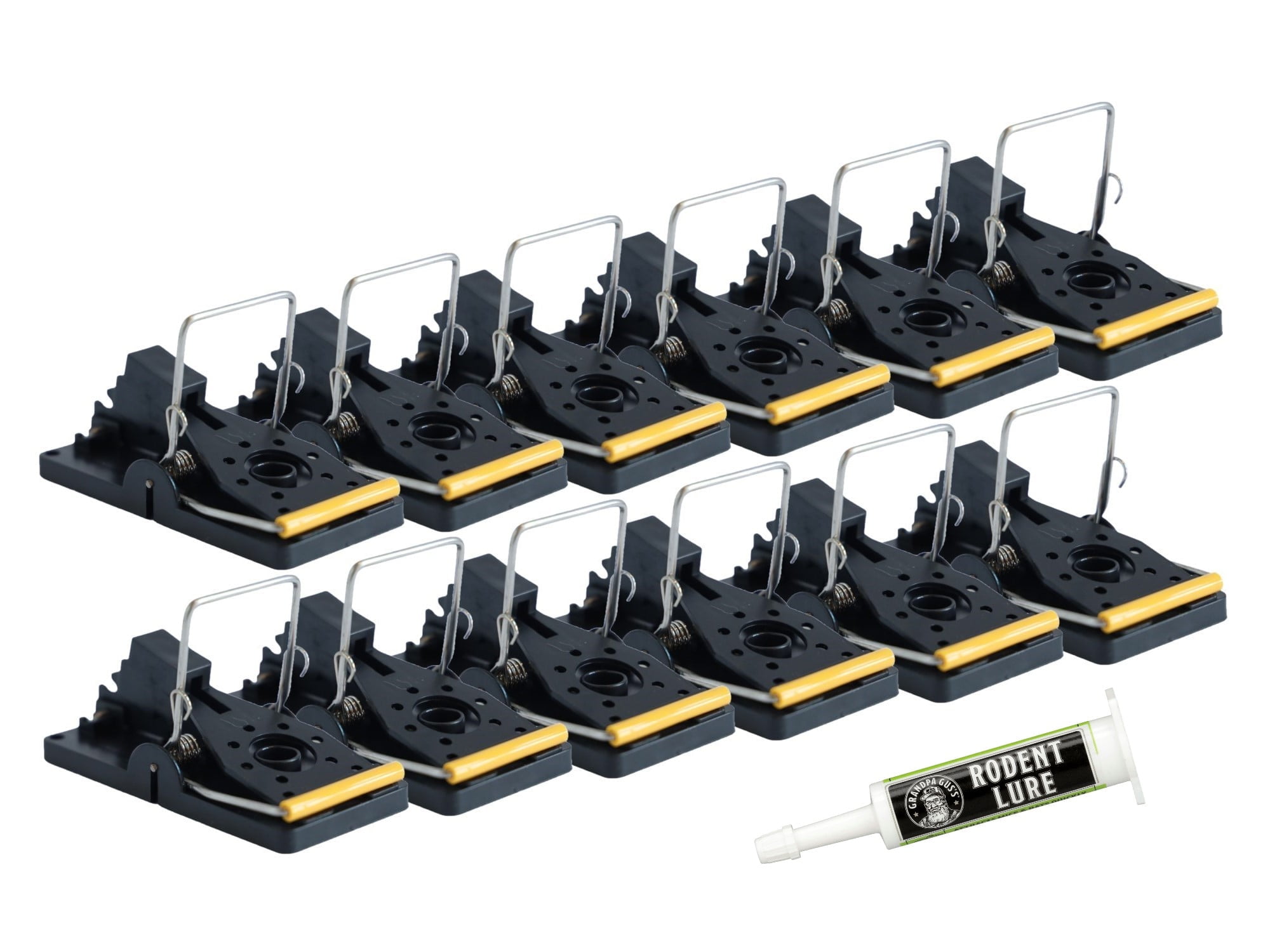 Grandpa Gus's Mouse Traps Snap Traps, Small Live Traps (Pack of 12) and ...