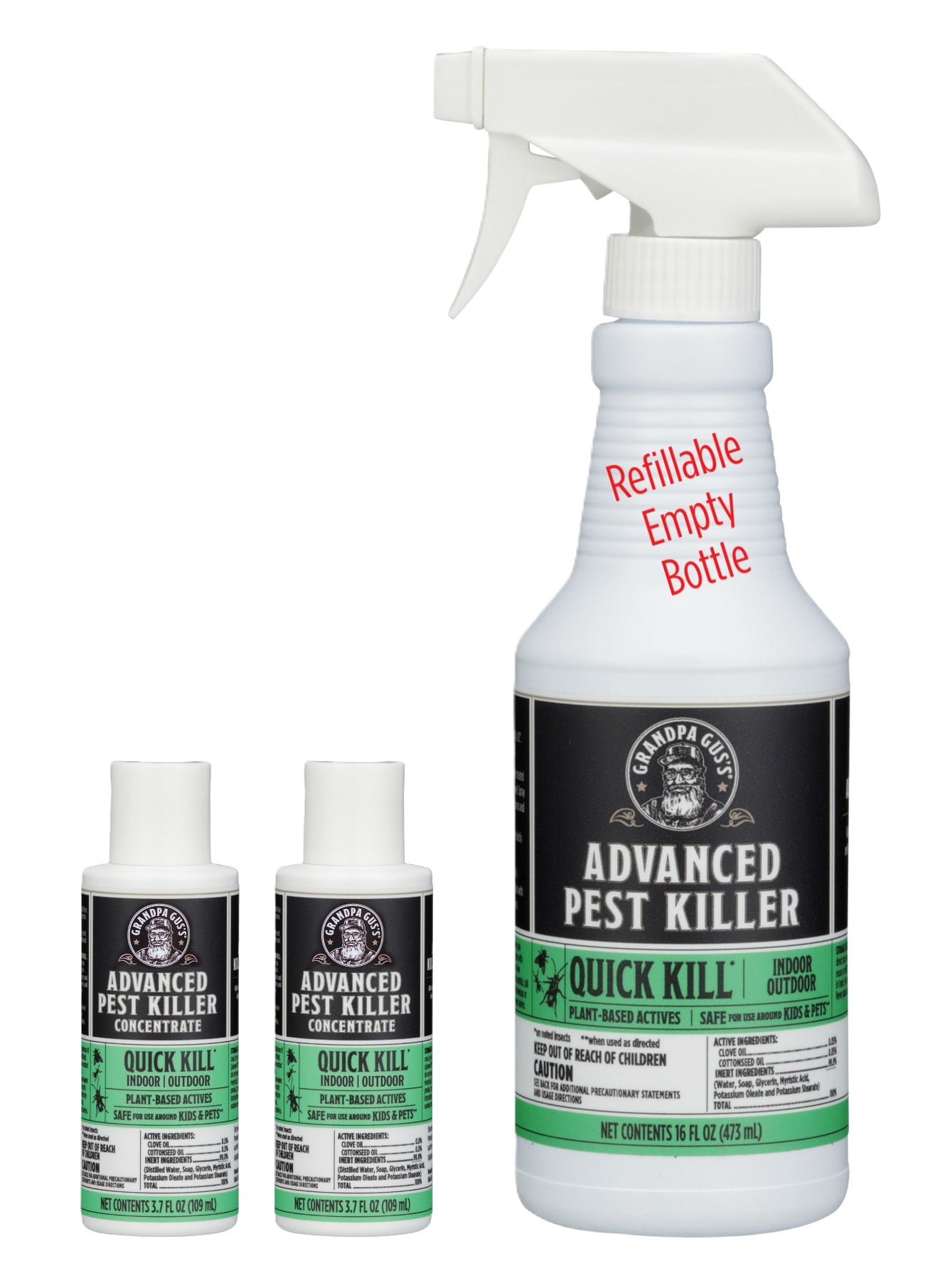 Grandpa Gus's Natural Advanced Pest Killer Concentrate, Bundled with a ...