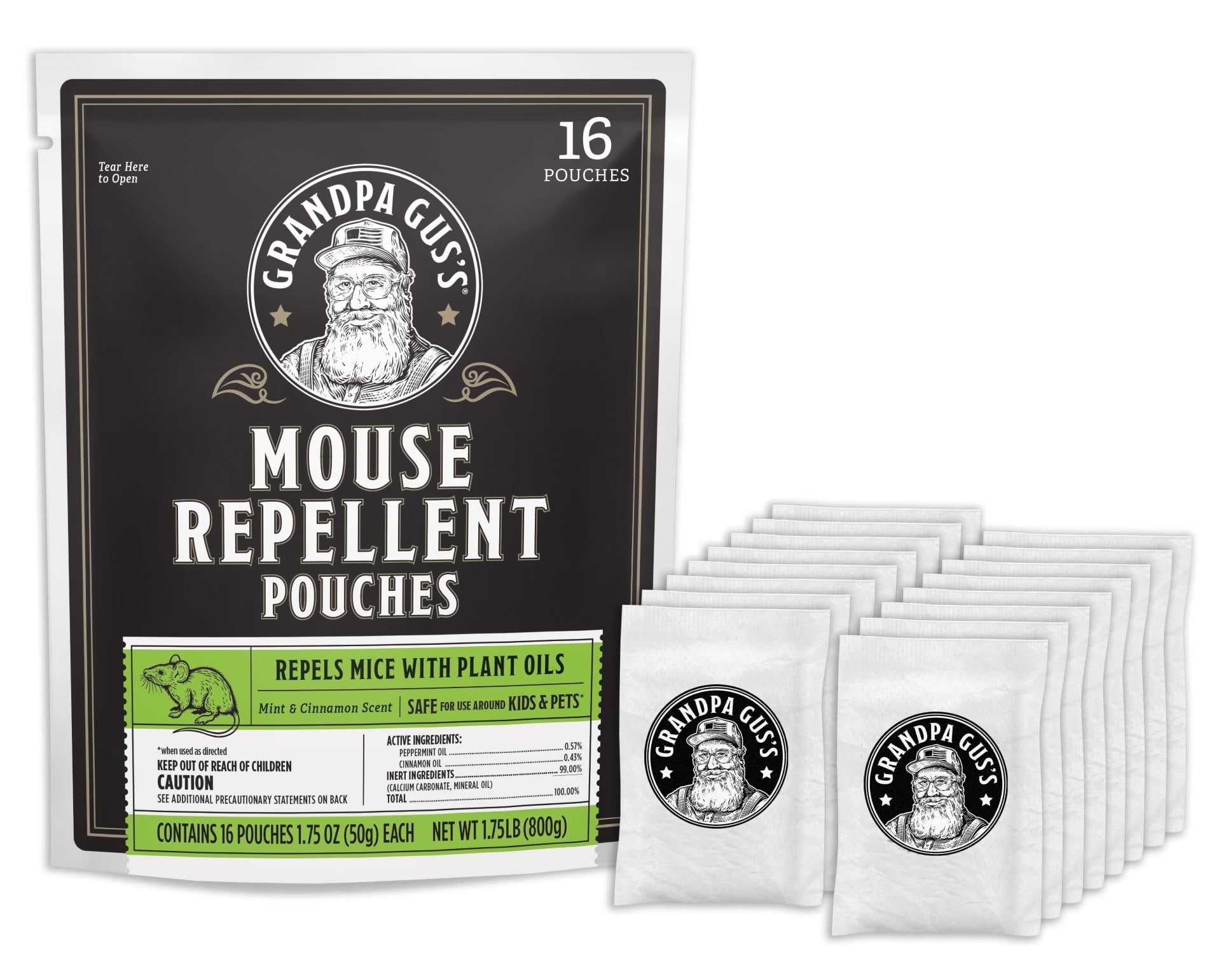 Grandpa Gus's Natural Mouse Repellent Pouches, Natural Oils Repel Mice ...