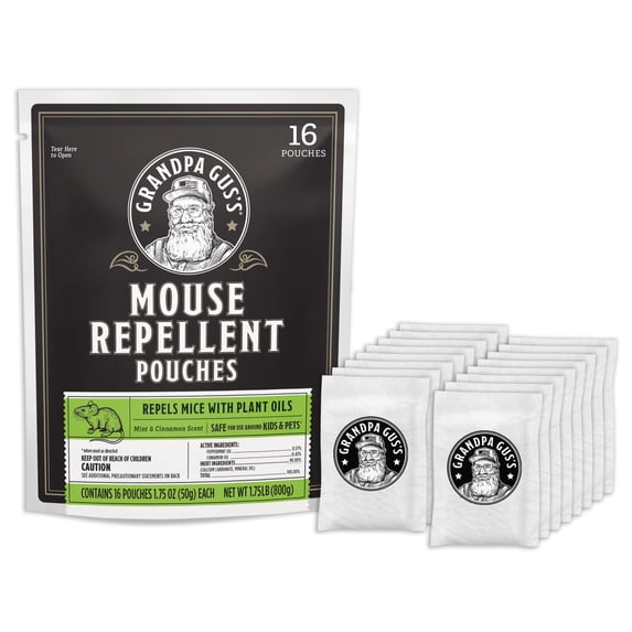 Grandpa Gus's Natural Mouse Repellent Pouches, Natural Oils Repel Mice ...
