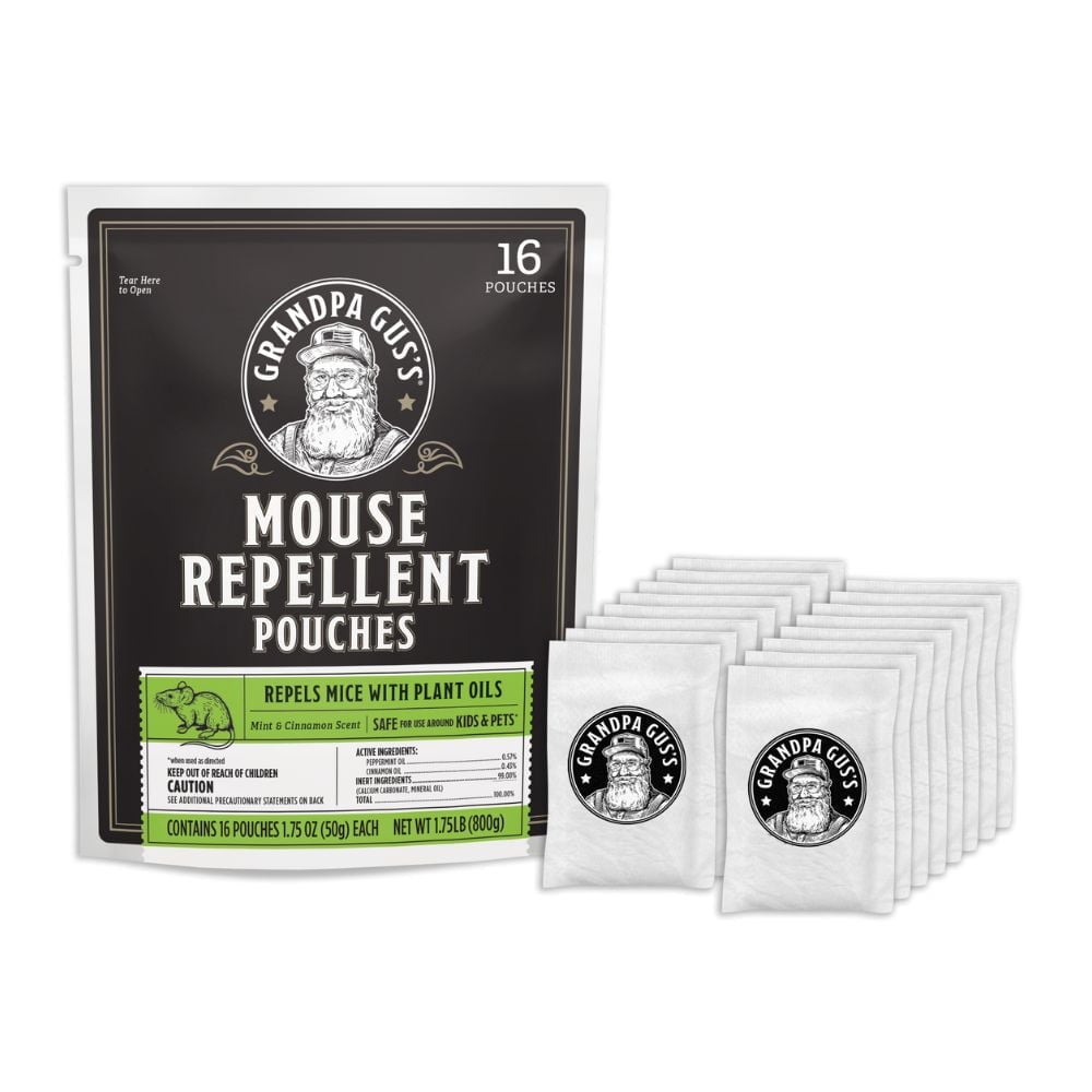 Grandpa Gus's Natural Mouse Repellent Pouches, Essential Oils Repel ...