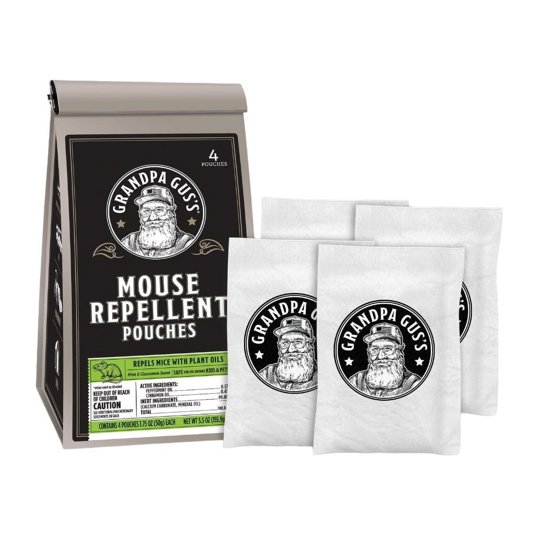 Grandpa Gus's Rodent Deterrent Peppermint Scent Packs for Vehicle ...