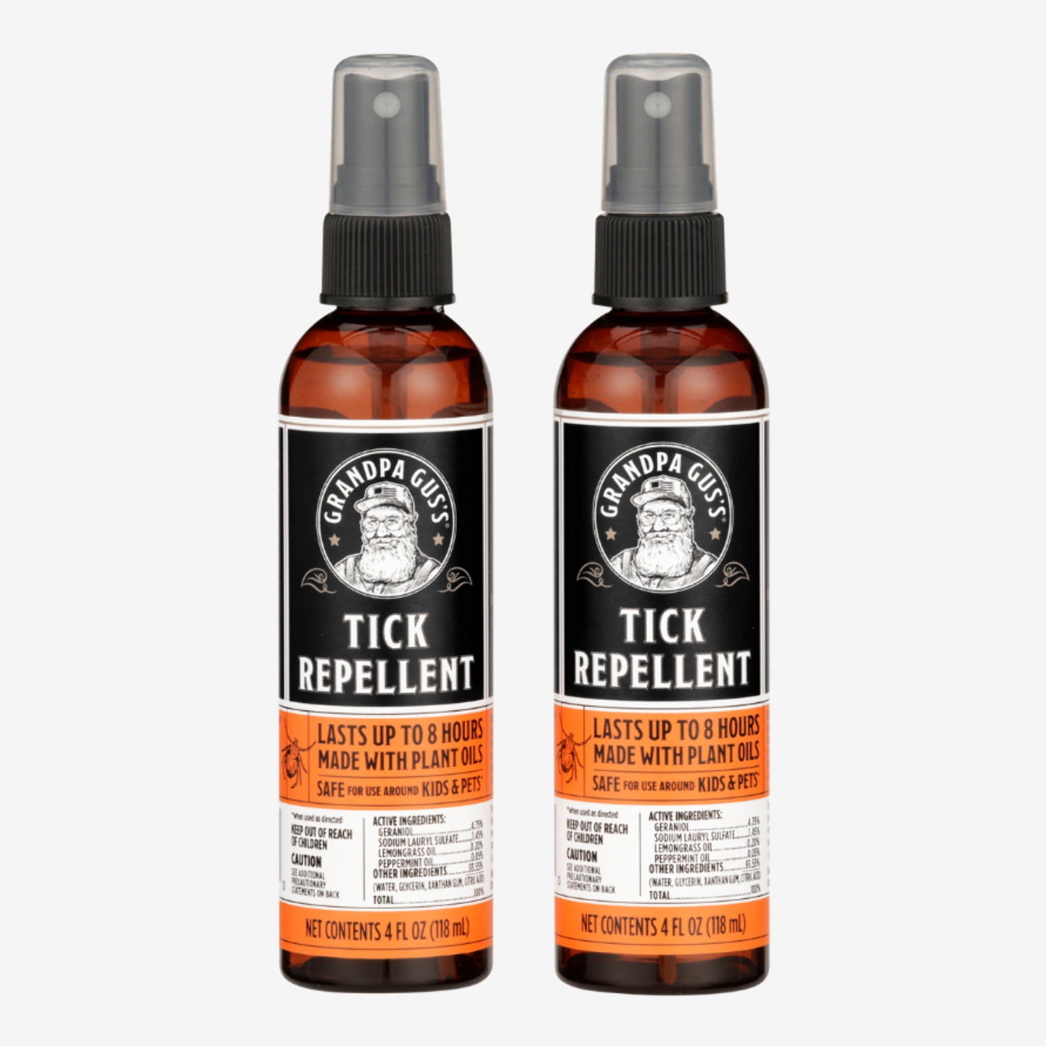 Grandpa Gus's All-Natural Tick & Flea Repellent Spray for Humans, Dogs ...