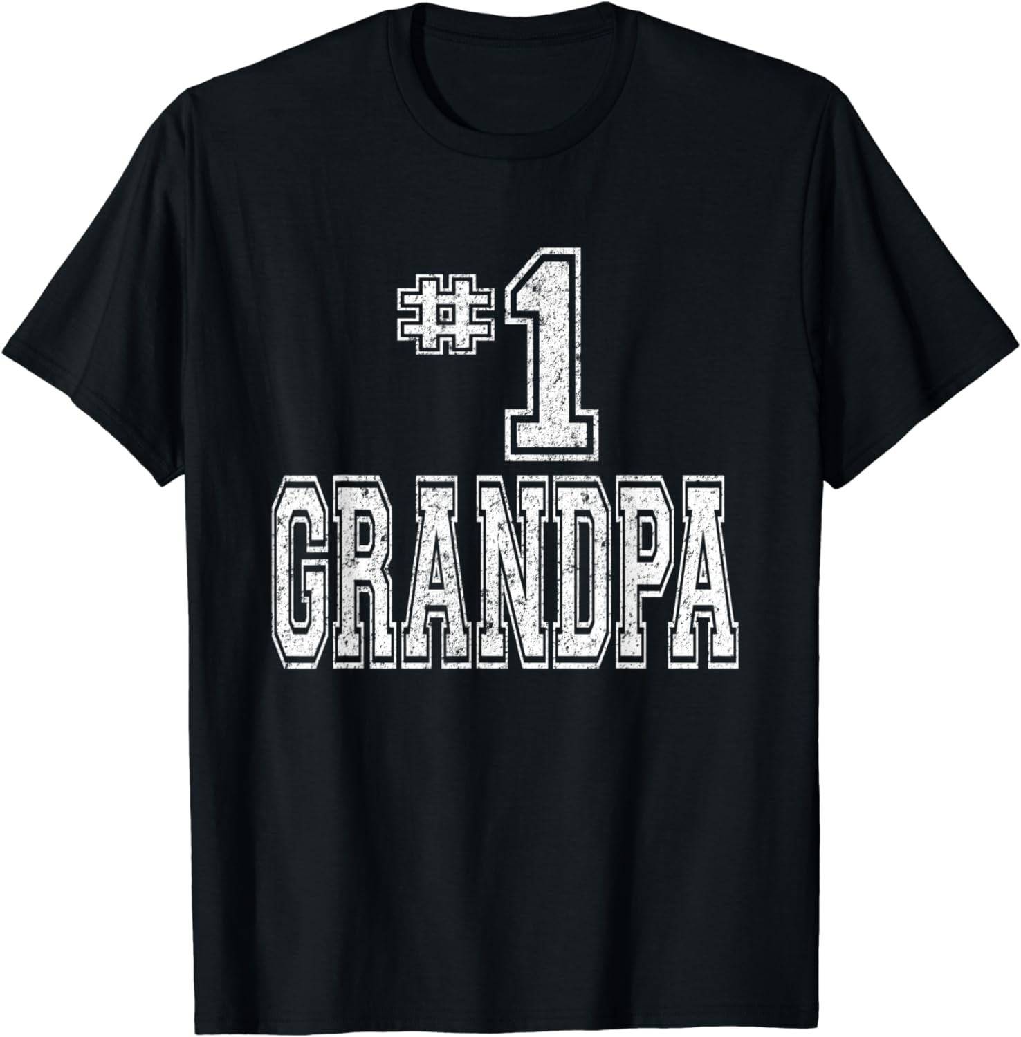 Grandpa Number One Father's Day Vintage Style T-Shirt - Walmart.com
