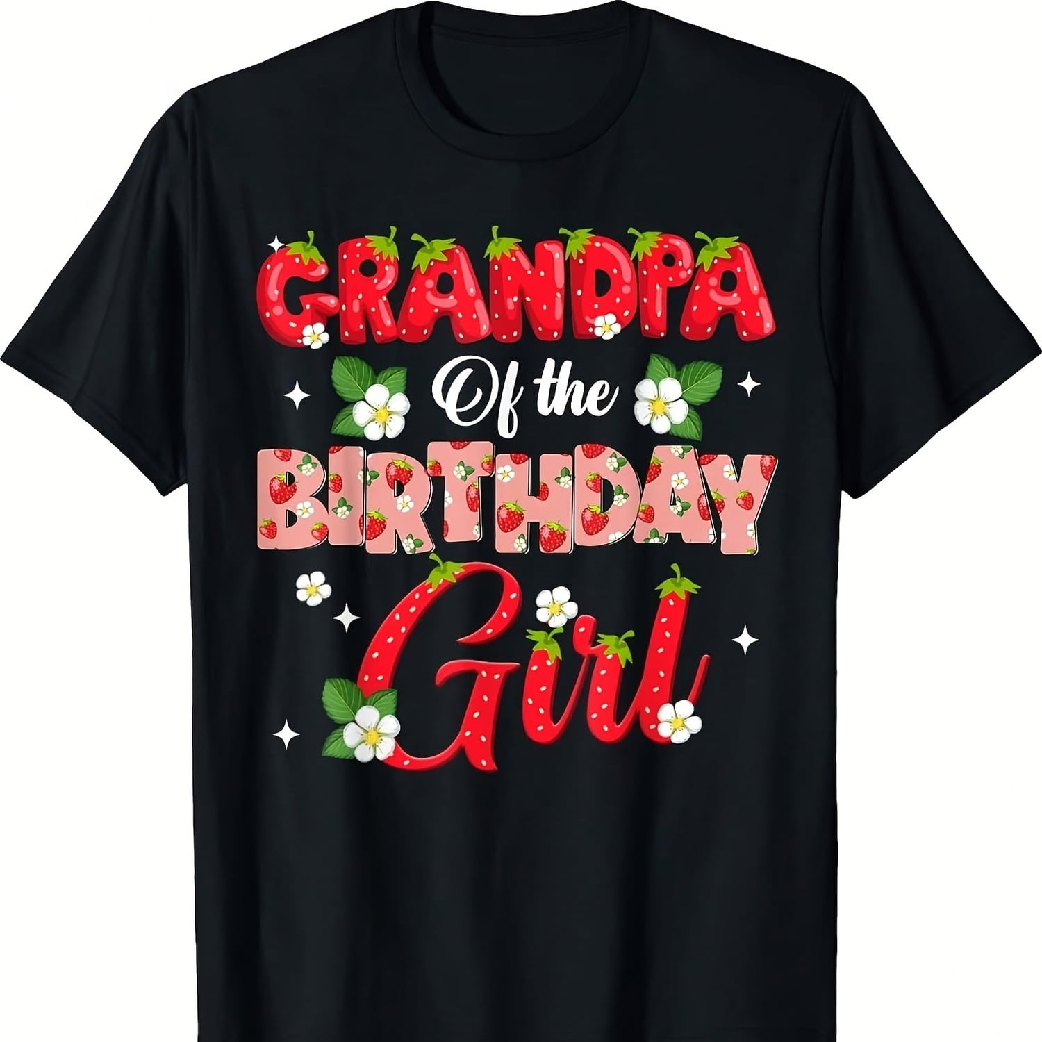 Grandpa Of The Birthday Gi Strawberry Berrweet One Two T-S1Hirt ...
