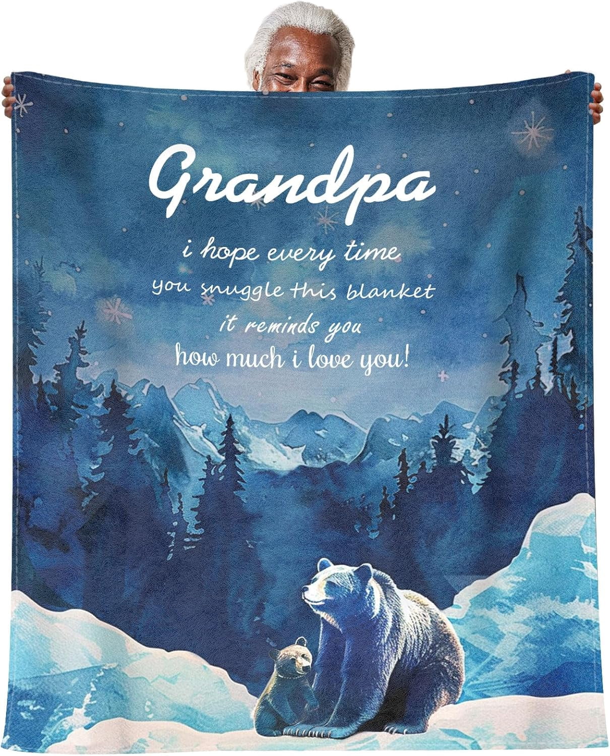 Grandpa Present Blanket ,Best Grandpa Present,Grandpa Birthday Present ...