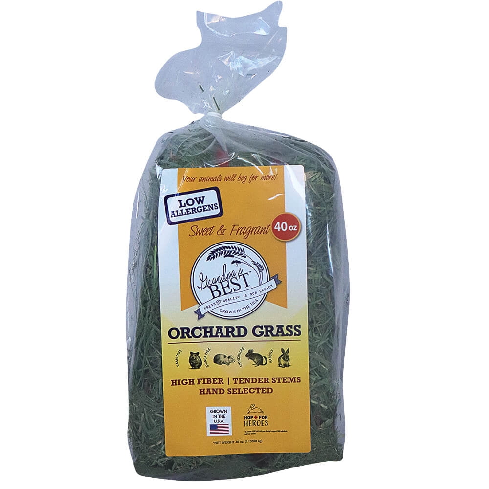 Grandpa's Best Orchard Grass Hay for Rabbits & Small Pets - Bulk Mini ...